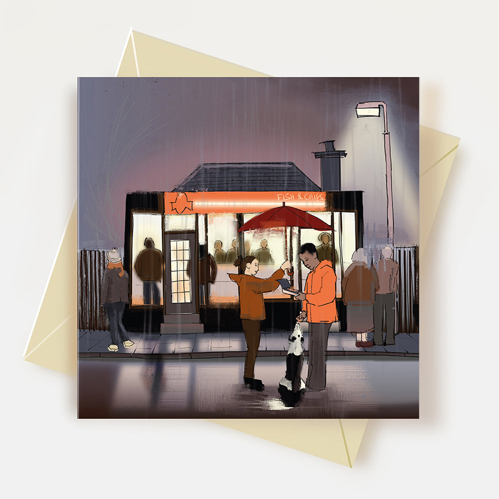 Fish Supper Soiree Greeting Card